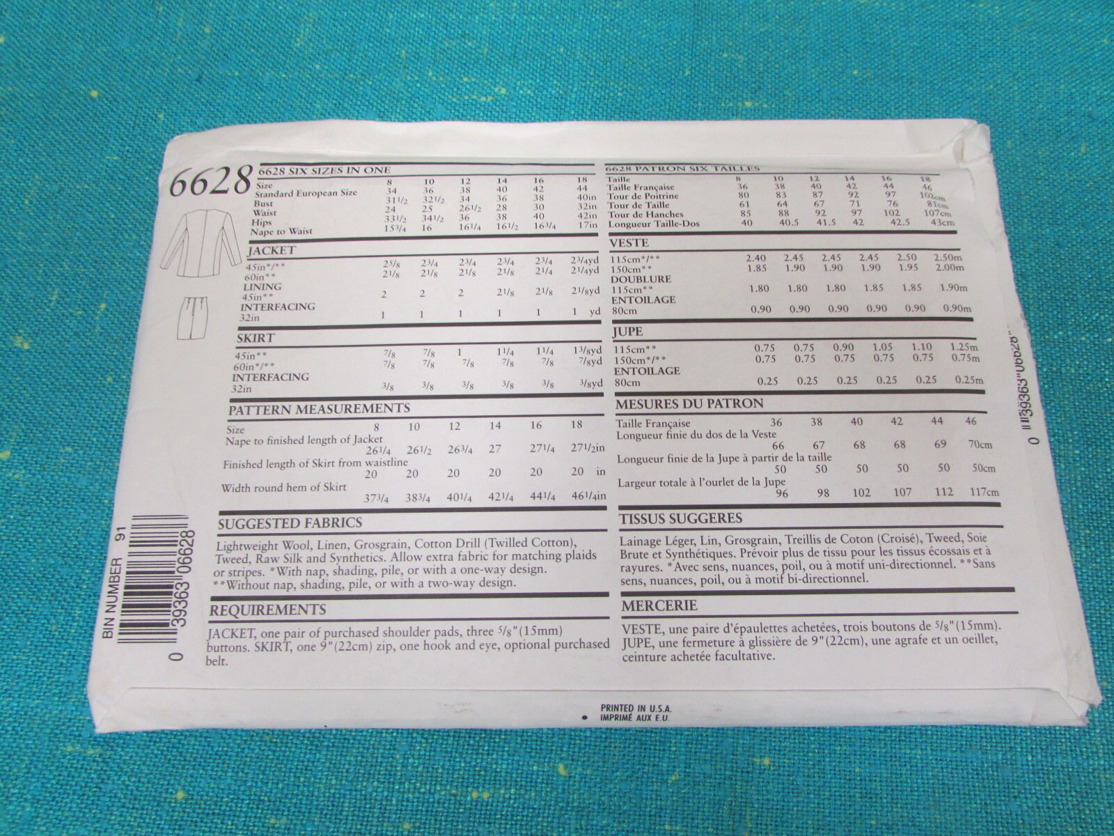 Kits & How To Sewing & Fiber New Look Sewing pattern 6628 from 1990's ...