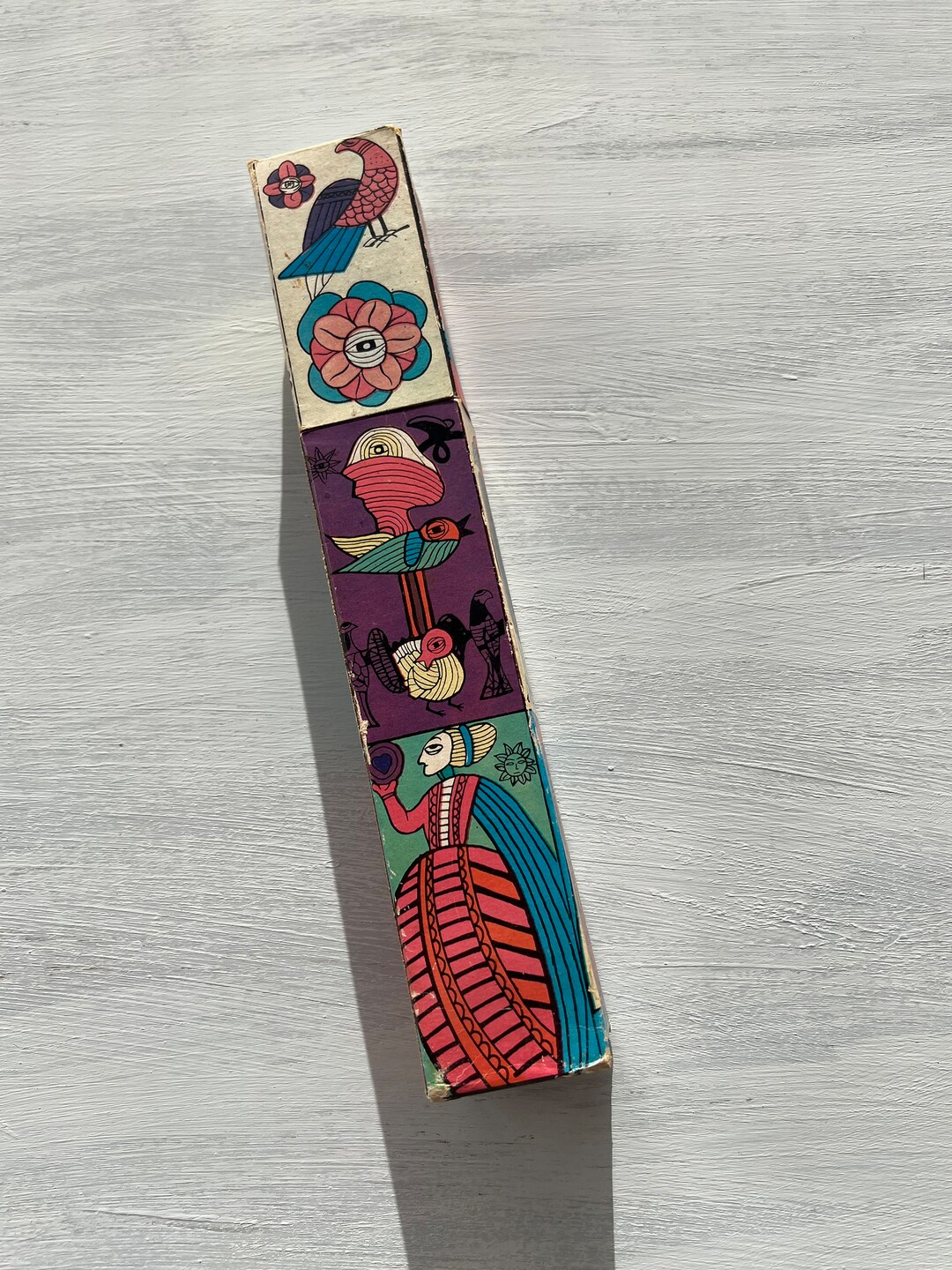 Vintage 1970's Wood Long Fireplace Matches Match Box With Retro ...