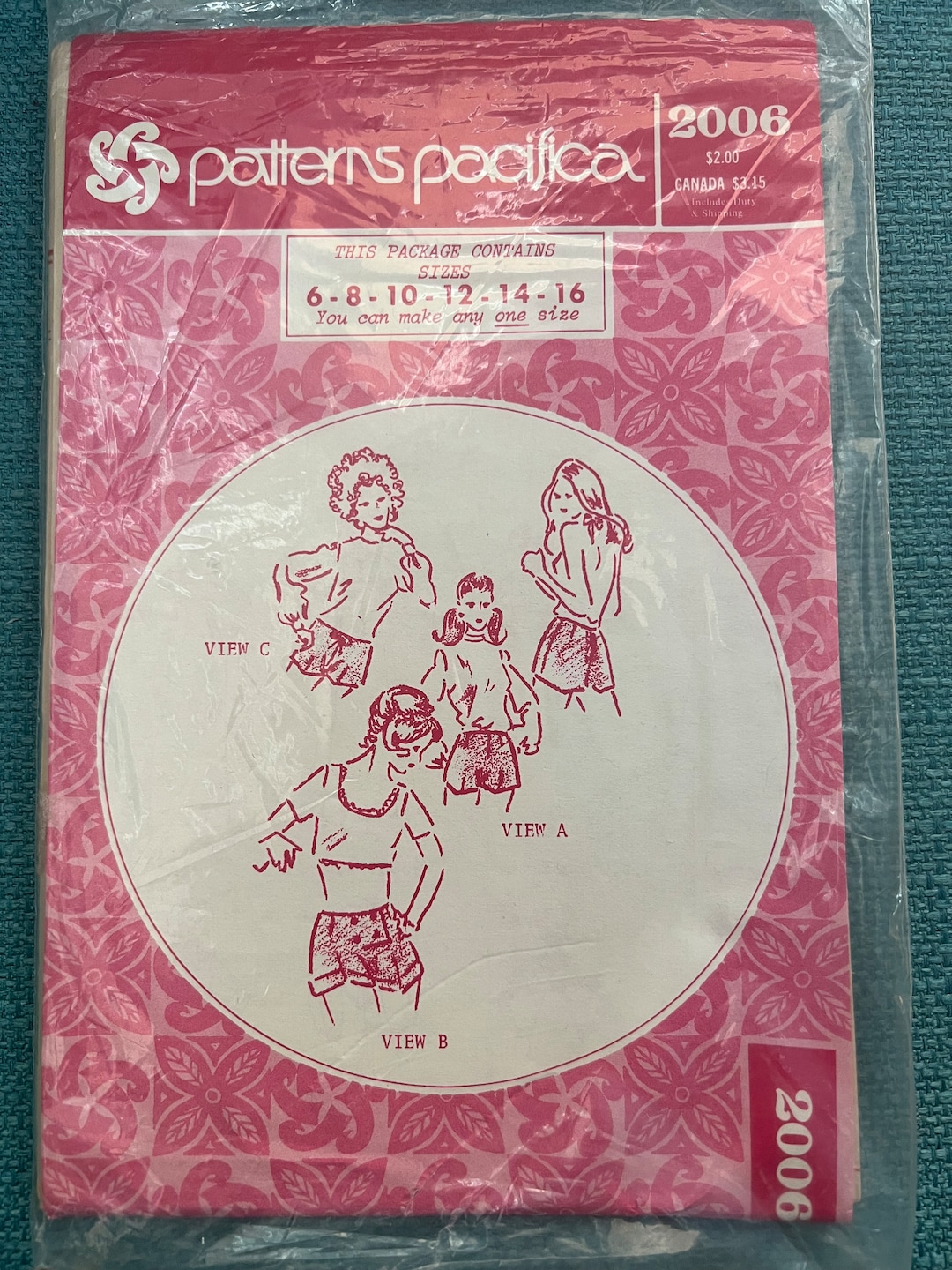 Patterns Pacifica Sewing Pattern 2006 Misses Super Short Shorts 3 ...