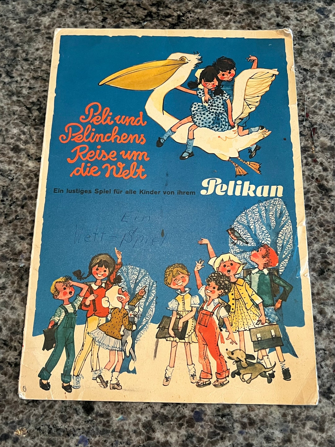 RARE 1950’s Peliken Pens “peli and Pelinchen” Gme Pamphlet With Writing ...