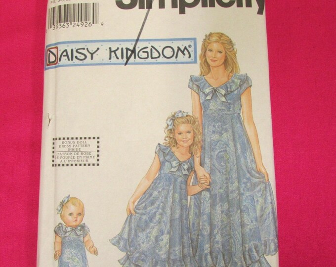 2001 Simplicity Sewing Pattern 9732 DAISY KINGDOM Girls and Missses ...