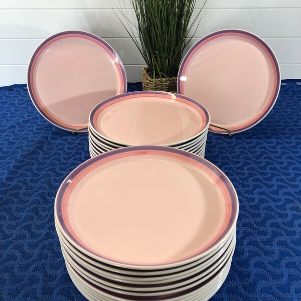 Mikasa Pink Plate - Etsy