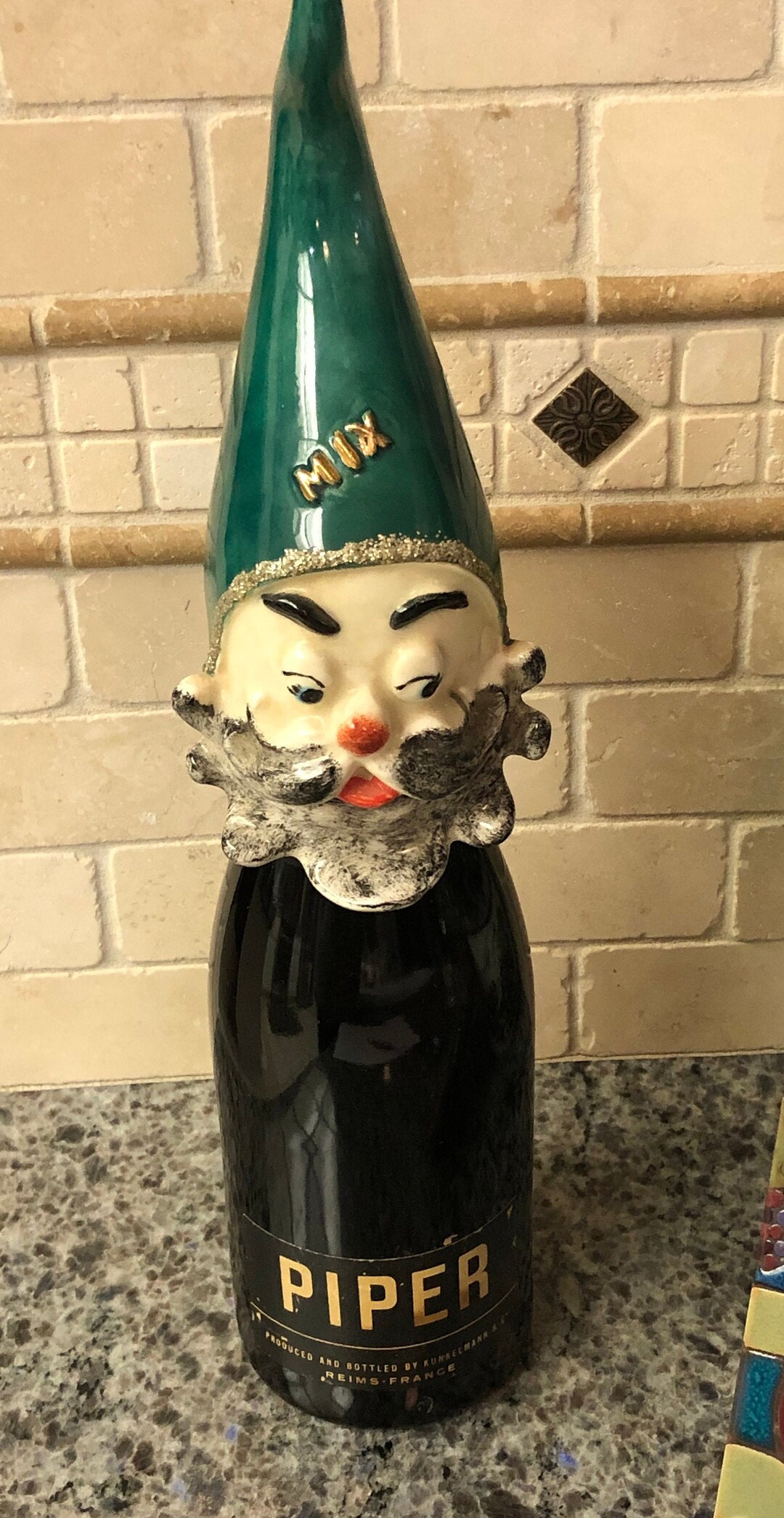 RARE 1950's Handmade Ceramic Santa Head Tree Topper or - Etsy