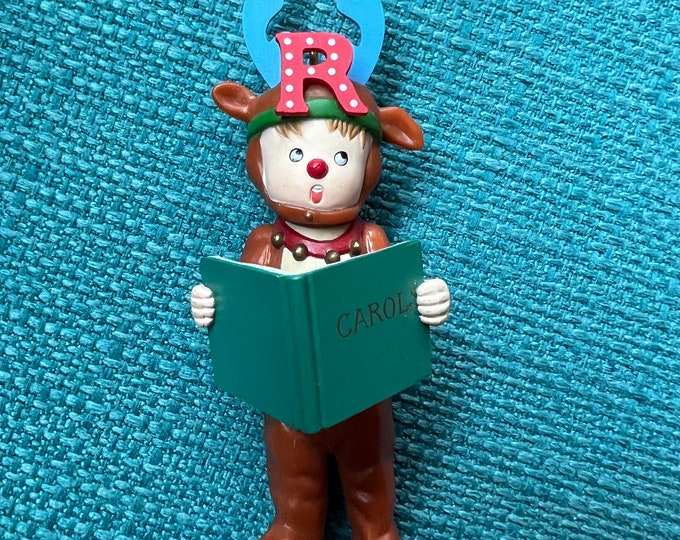 1988 Mary Engelbreit Rudolph Caroling Christmas Ornament by Midwest 4 ...
