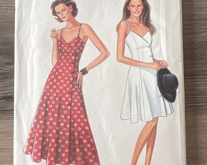 RARE 1990’s New Look Sewing Pattern 6053 Misses Summer Spaghetti Strap ...
