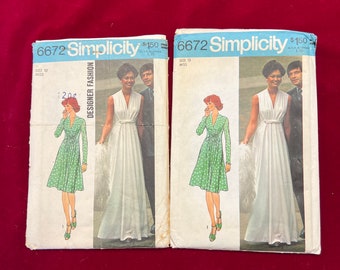 Simplicity 6672 Vintage Sewing Pattern Misses' Dress in - Etsy