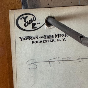 Antique 1920's Striped Wood Arch File Clipboard by AFCO With Yawman and ...