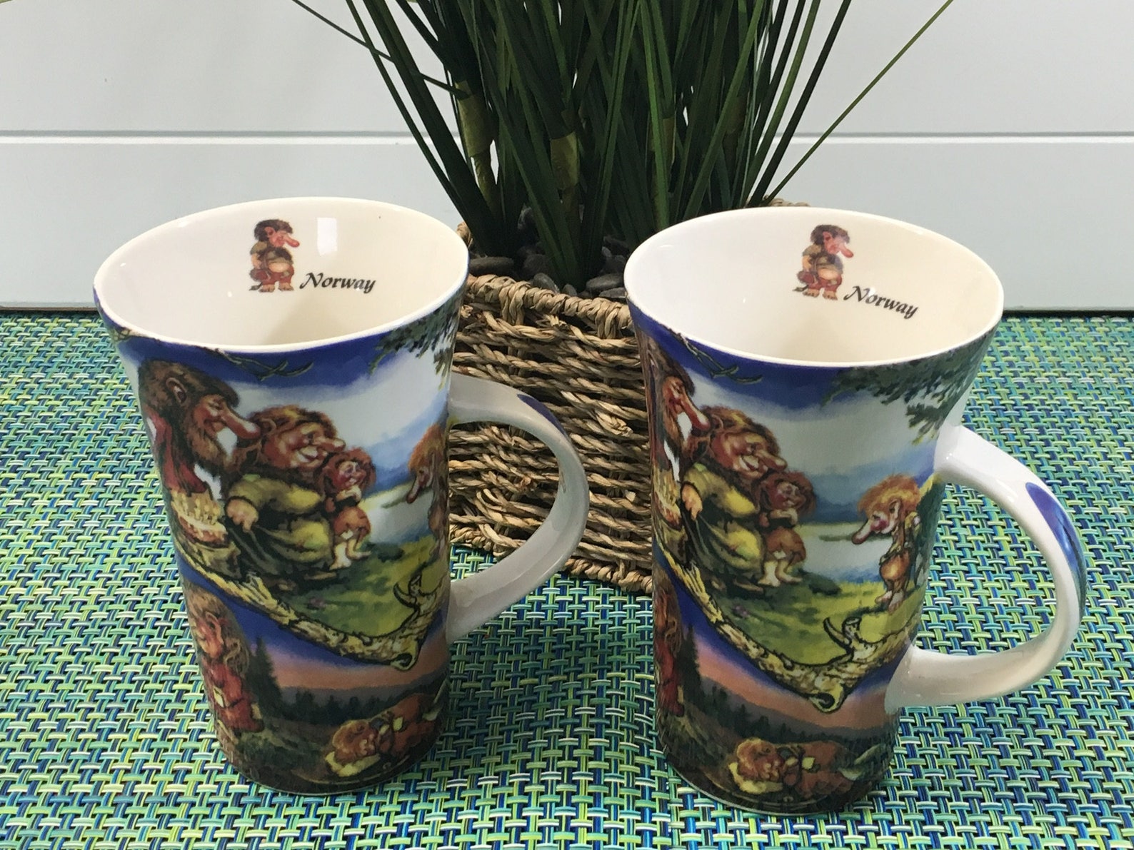 Set of 2 Trolls of Norway Large Ceramic Coffee Mug Nord | Etsy