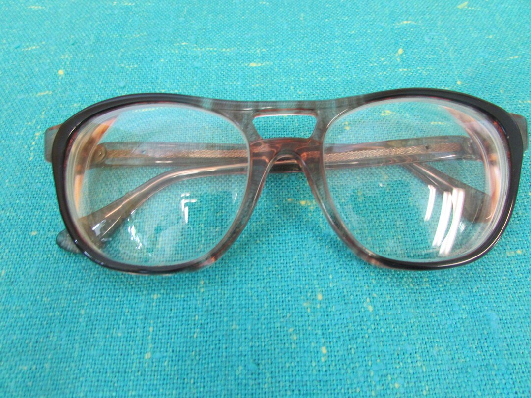 Mens’s 1970’s Brown TITMUS Z 87 Safety Eyeglasses Frames 5 1/2; 1970s ...