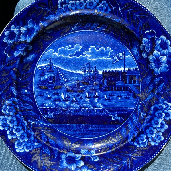 Antique Blue Plates - Etsy