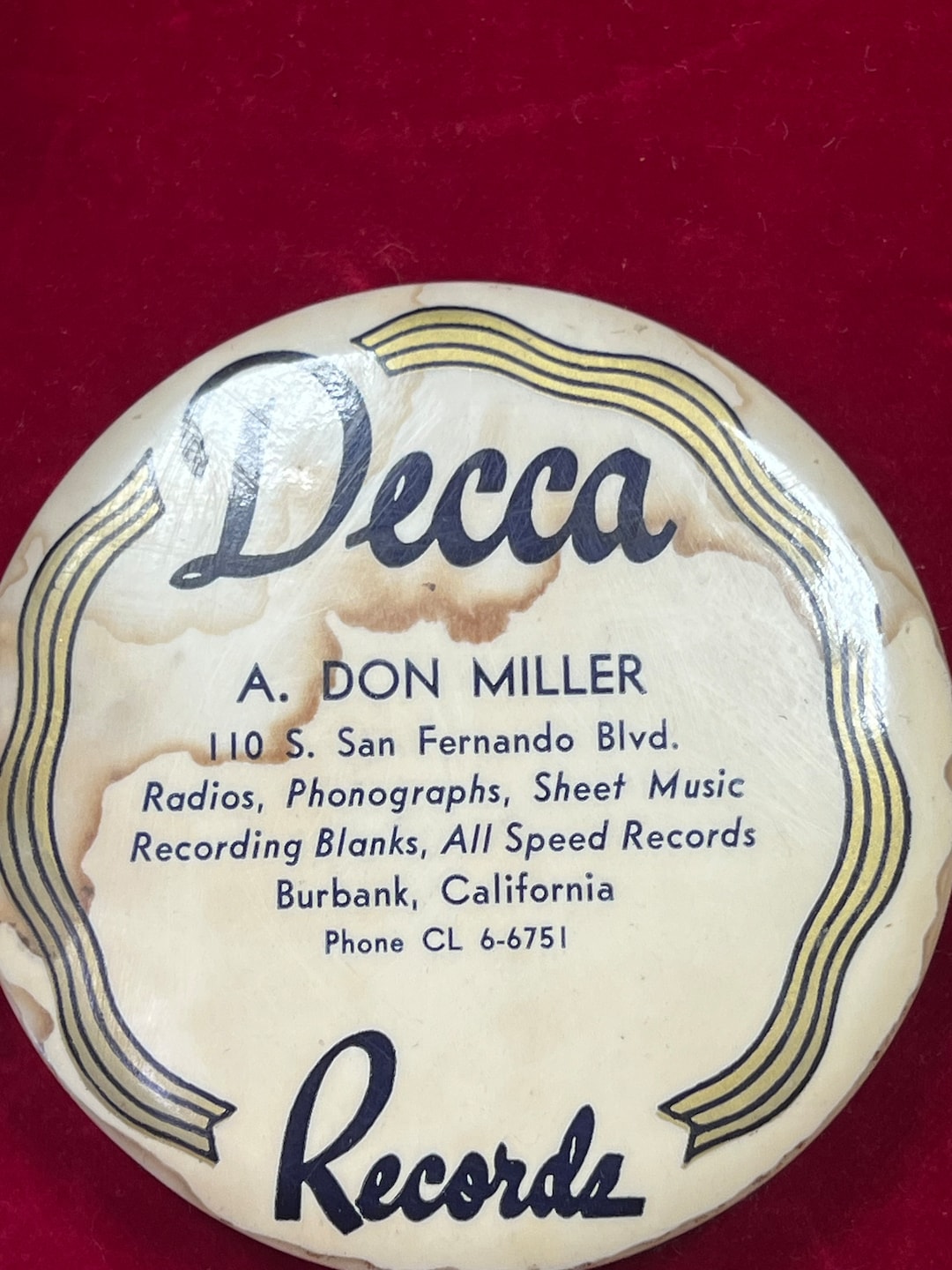 Antique 1920's Decca Records Record Cleaner Brush - Etsy