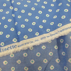 Vintage LISETTE Liesl and Co Fabric Traditions Blue and White Polka Dot ...