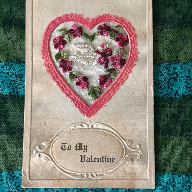 Embroidered Postcard - Etsy