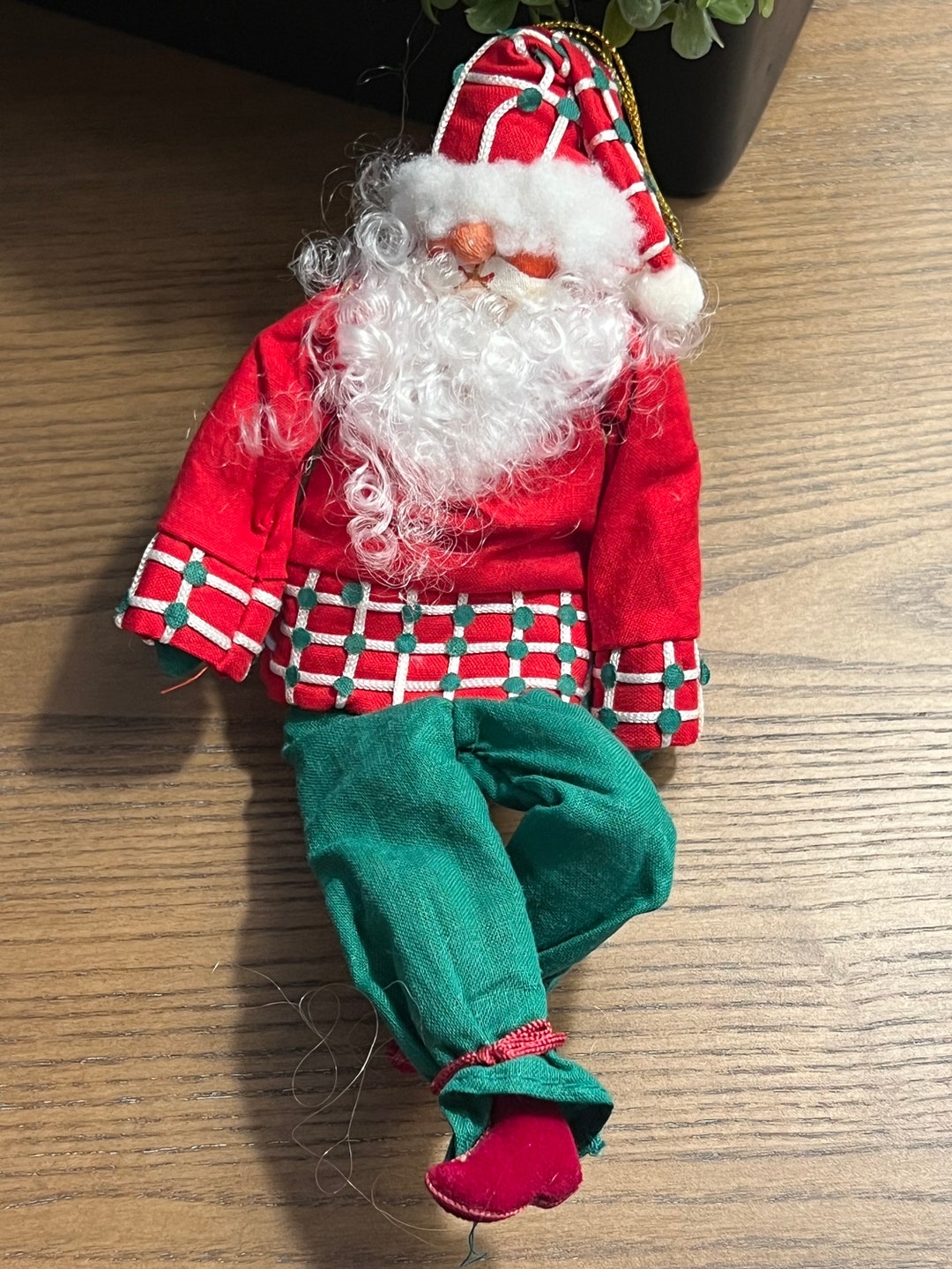 Vintage Bendable Santa Claus Christening Ornament 8 Tall santa Claus ...