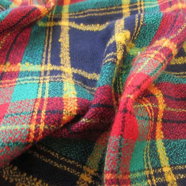 Vintage Plaid Fabric - Etsy