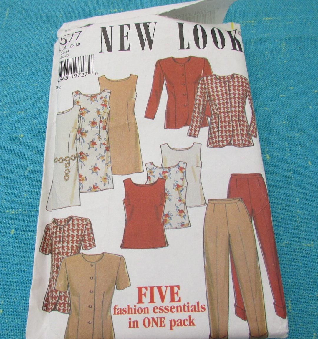 NEW LOOK Easy Sewing Pattern 6577 Misses Five Essentials in One, Jacket ...