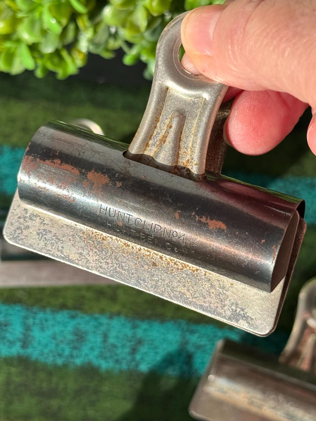 Vintage Hunt Pen Company Metal Paper Clip No 3 Camden NJ 3” Wide PRICE ...