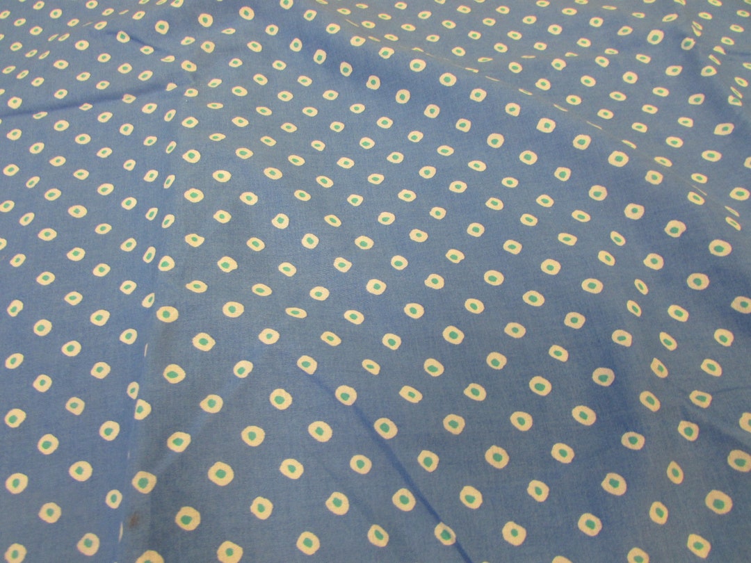 Vintage LISETTE Liesl and Co Fabric Traditions Blue and White Polka Dot ...
