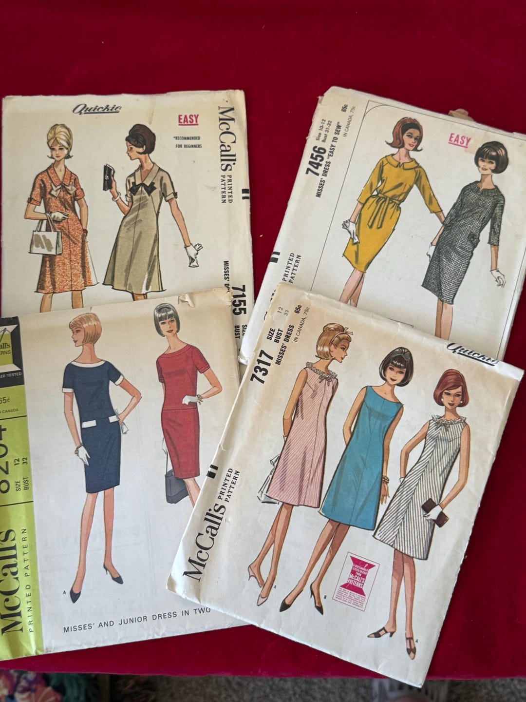 U CHOOSE - RARE 1960S Mccalls Sewing Pattern Misses Shift or Fitted ...