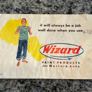 RARE Vintage 1955 How to Paint Brochure by Wizard Paint Products From ...