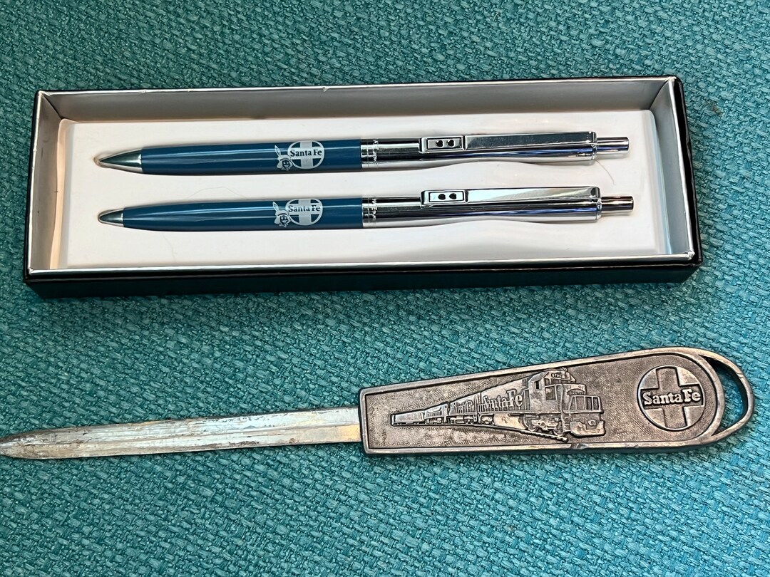 RARE 1970’s Lot of NIB Sante Fe Railroad Paper Mate Pen and Pencil Set ...