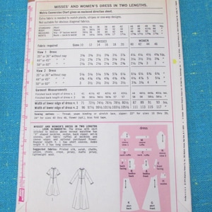 1974 Simplicity Sewing Pattern 6667 Look Slimmer, Empire Waist Dress in ...