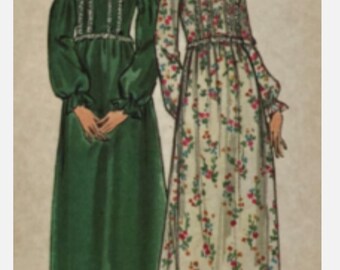 RARE 1973 Mccalls Sewing Pattern 3495 Misses & Petite Dress in 3 ...