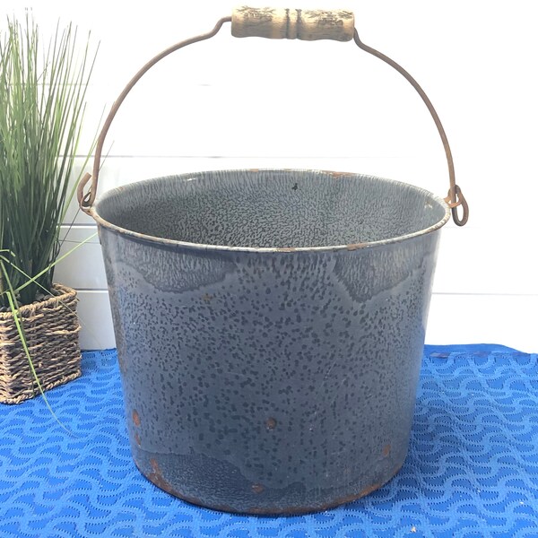 Enamel Bucket - Etsy