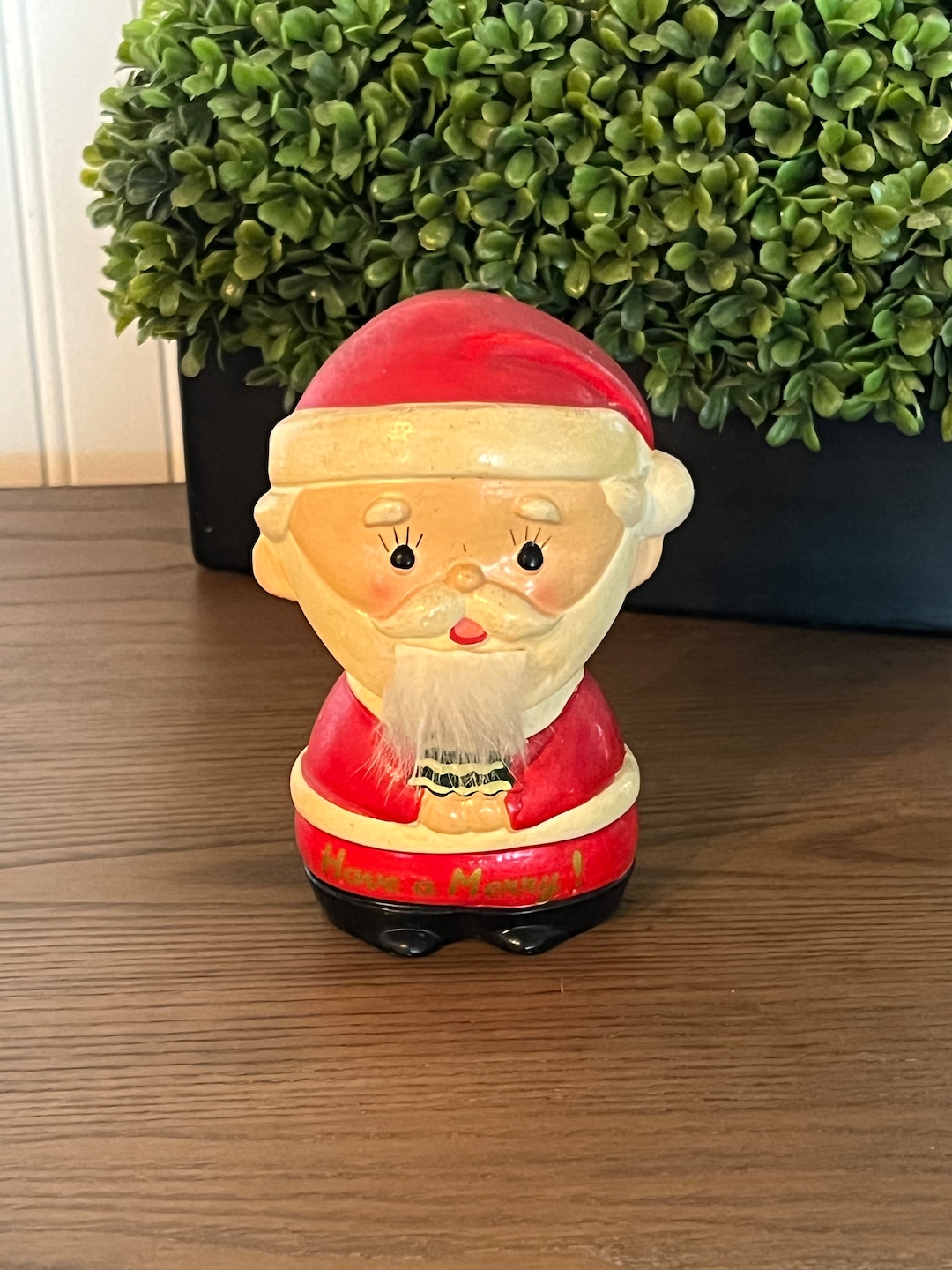 Vintage 1960's Lego Ceramic Santa Claus Piggy Bank Figurine Statue 6 ...