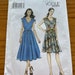 Vogue Sewing Pattern 8807 Misses V Neckline Shift Dress W/belt Size 8 ...