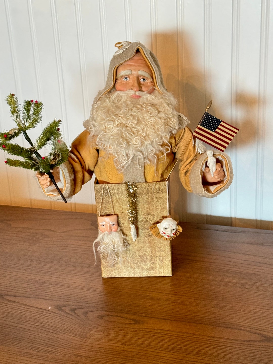 RARE Vickie Smyers for Bethany Lowe Old World Santa Claus in Box ...