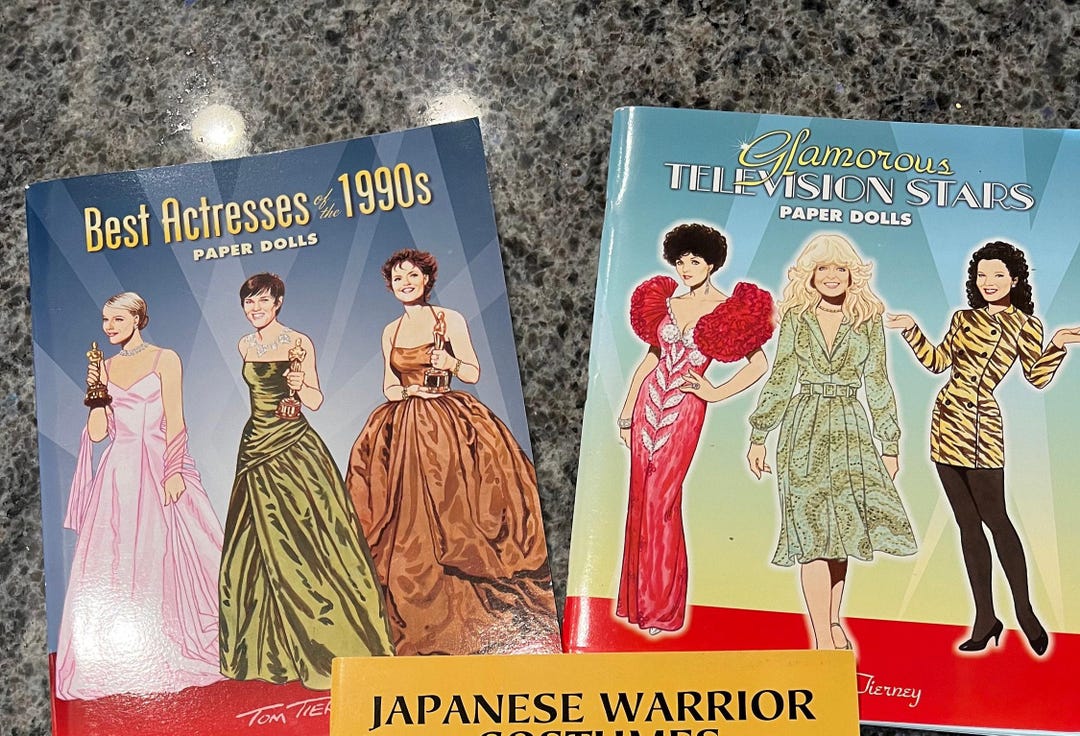 Vintage Tom Tierney Paper Doll Books ~glamorous Television Stars Tom ...
