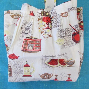 Vintage Brown & Orange Lily Olsen Hunterdon County Fair Print Handmade ...