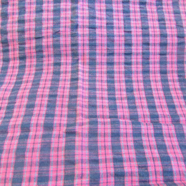 Vintage Plaid Fabric - Etsy