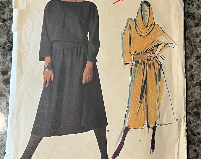 1980’s Vogue Individualist Sewing Pattern 1439 ALKE Boker Misses Loose ...