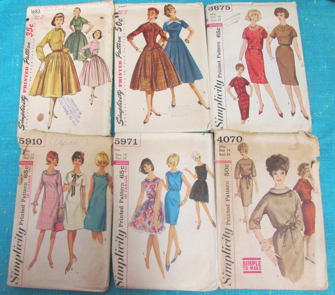 U CHOOSE - Simplicity Sewing Pattern 3675, 4070, 5971, 1257, 5910, or ...