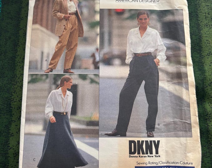 1989 Very Easy Vogue Sewing Pattern 7660 Misses Loose Fitting Straight ...