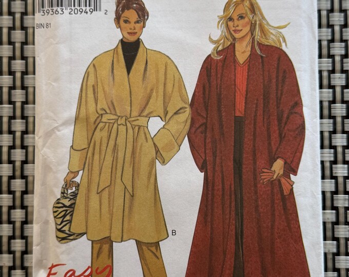 New Look Sewing Pattern 6686 Misses Oversized Wrap Swing Coat Jacket ...