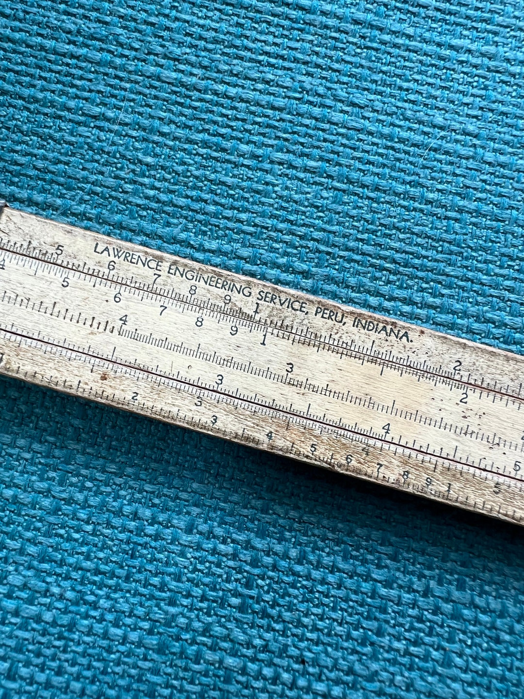 Antique 1940’s Lawrence Engineering Service Peru IN 10-B Wood Slide ...