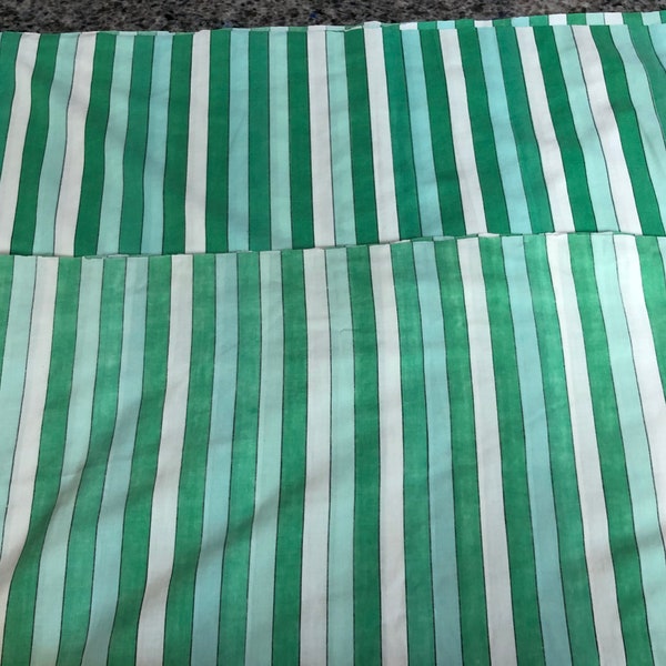 Green Stripe Cotton - Etsy