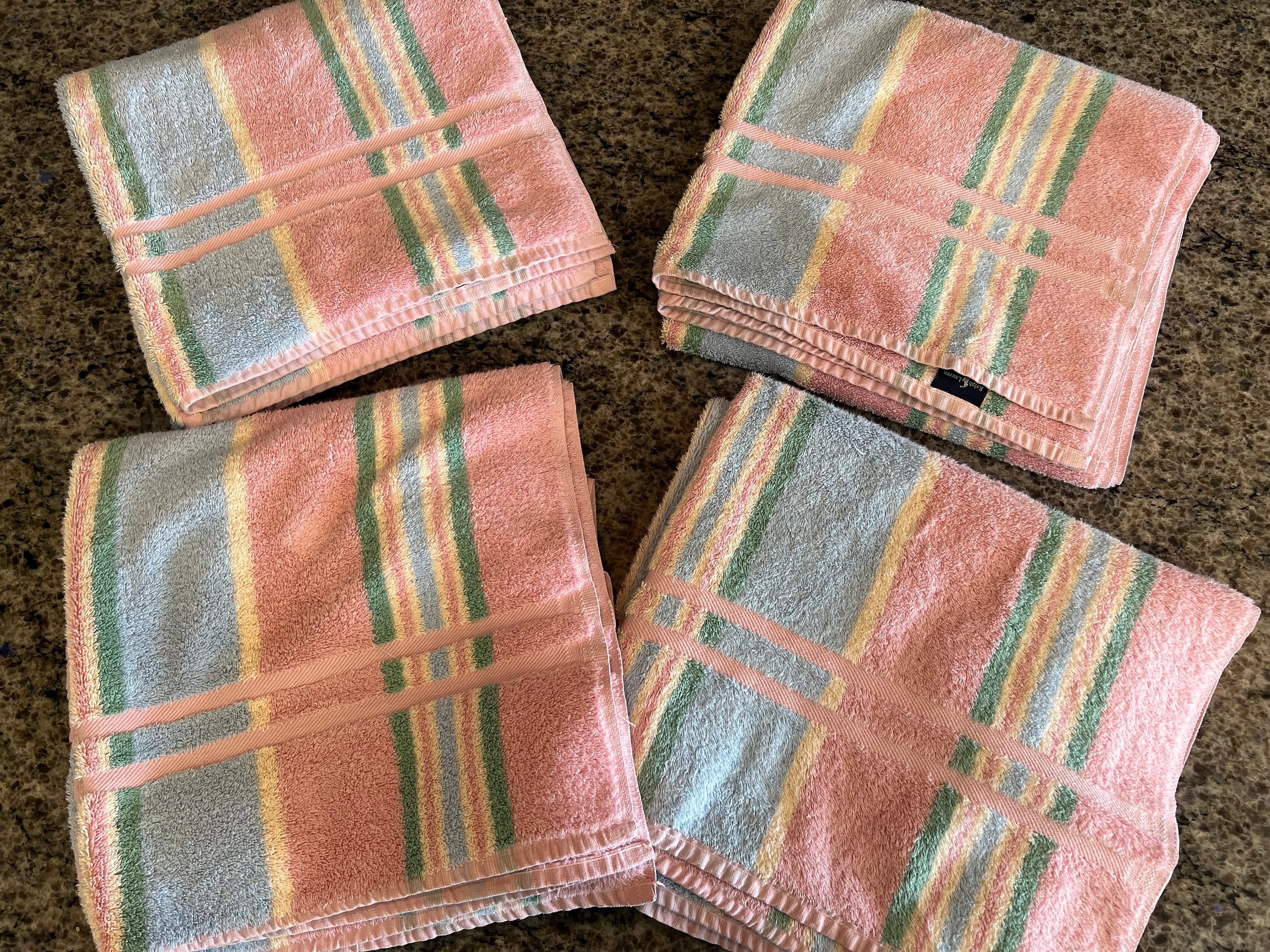 Pastel Striped Towels