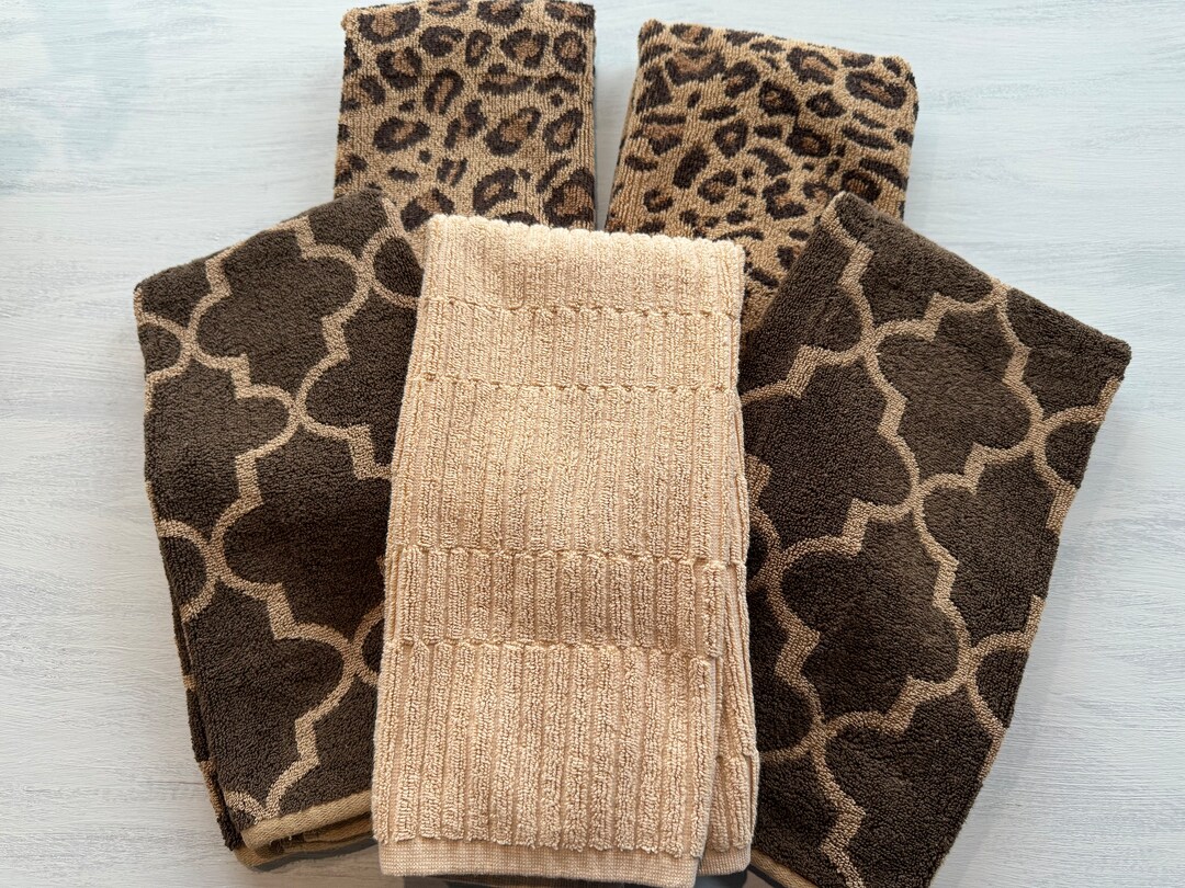 Oxford Tan Hand Towel Made in Turkey- Tan Hand Towel, Chortex Towel - Etsy