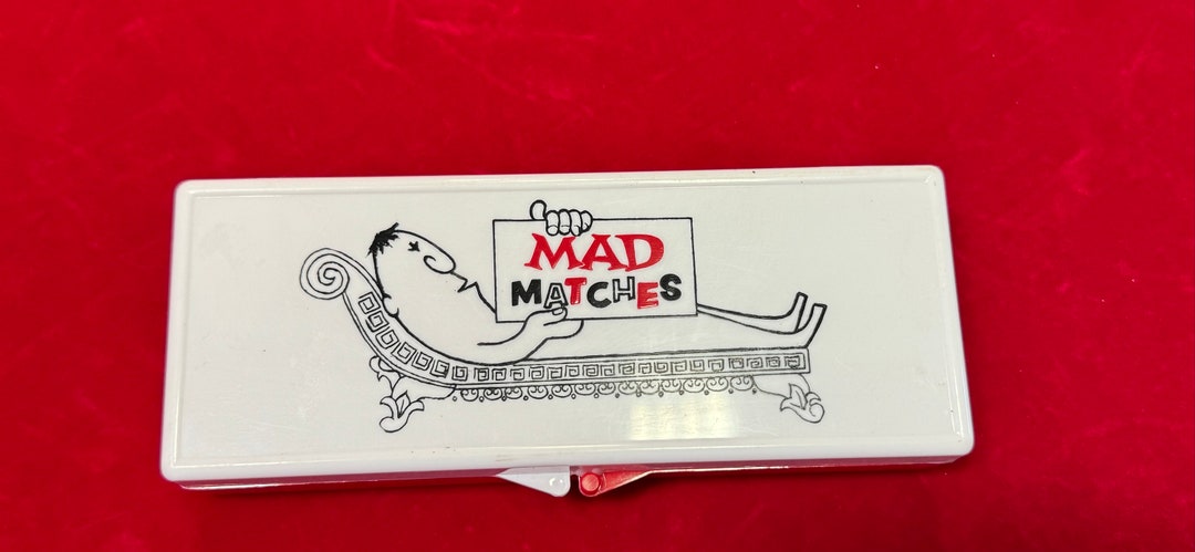 Vintage 1950'S MAD MATCHES Funny Novelty Plastic Matchbox Holder ...