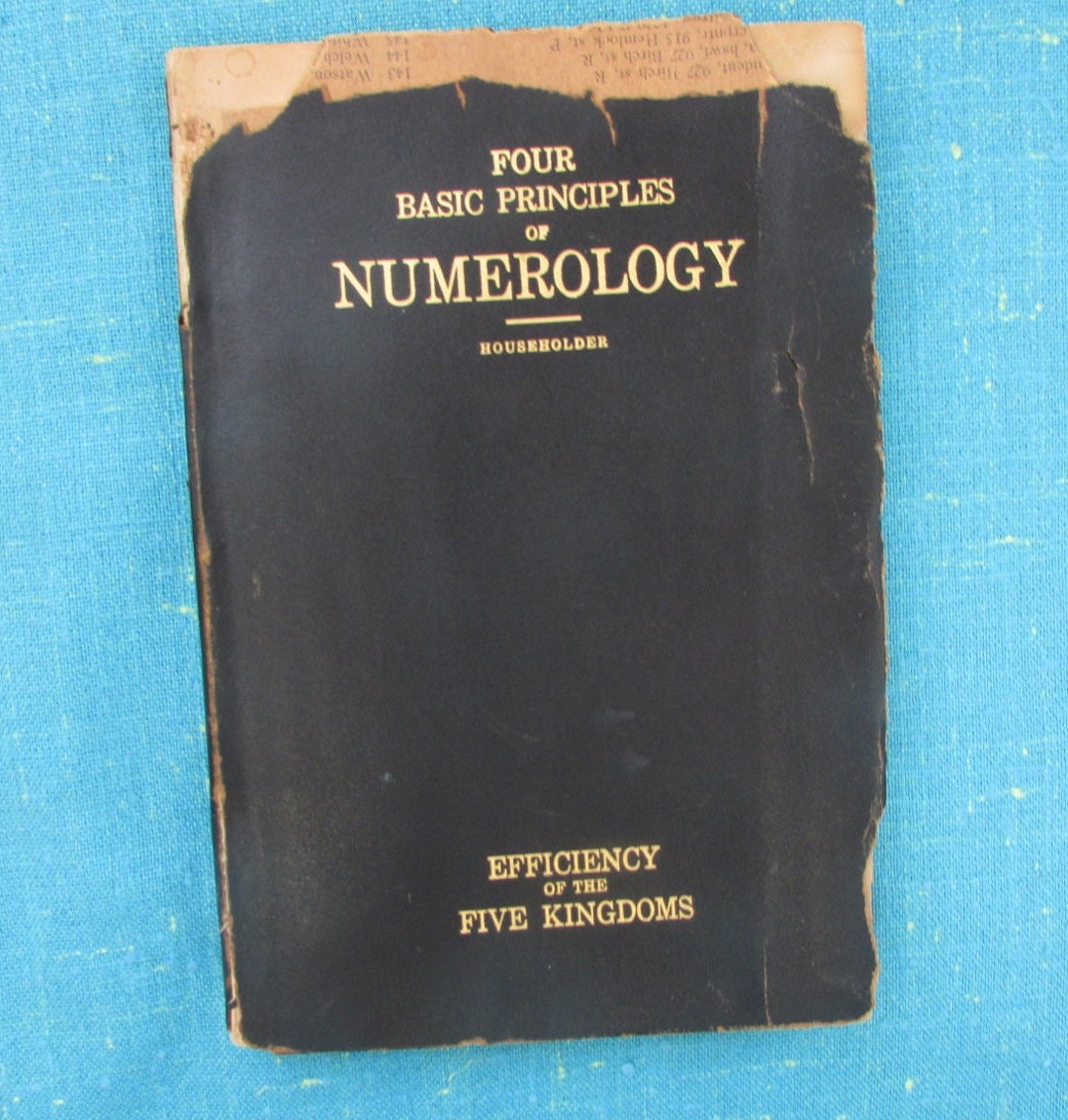 VERY RARE 1921 Hardcover Four Basic Principles of NUMEROLOGY, Frank Householder, Efficiency of ...