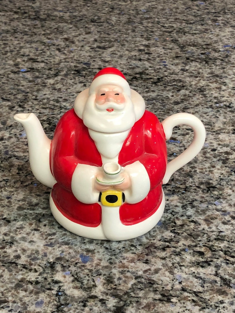 Vintage 1979 Santa Claus Ceramic Individual Teapot by A | Etsy