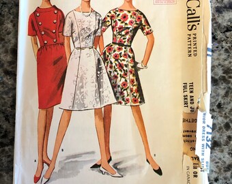 1963 Dress Pattern - Etsy