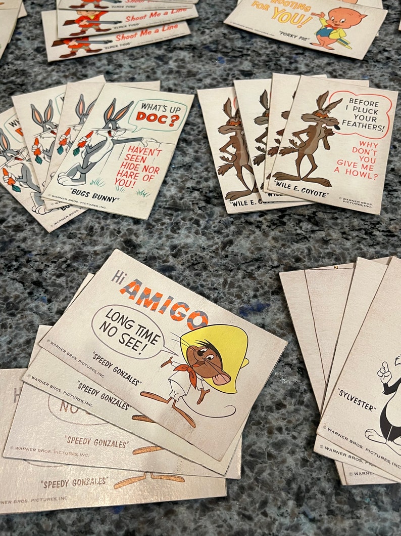 1960’s Post Cereal Warner Bros Cartoons Postcard ~ Wile E Coyote, Bugs ...