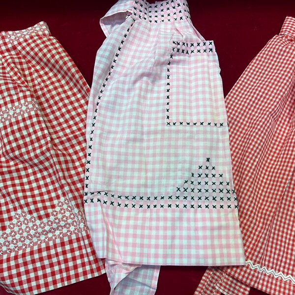 Gingham Apron - Etsy