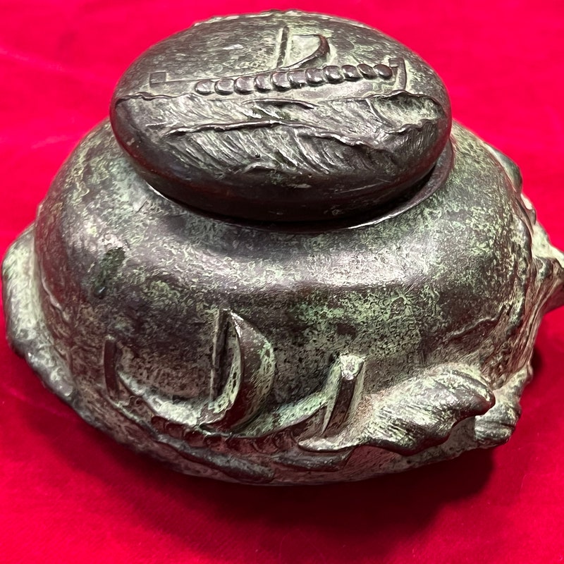 Antique Inkwells - Etsy