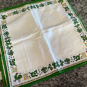 NWT Deruta Green Rooster Set of 8 Cloth Table Napkins Deruta - Etsy